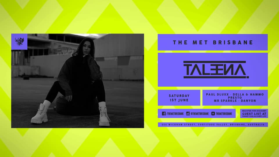 The MET pres. Taleena - 01 June 19 - DJ Mr SparkleDJ Mr Sparkle